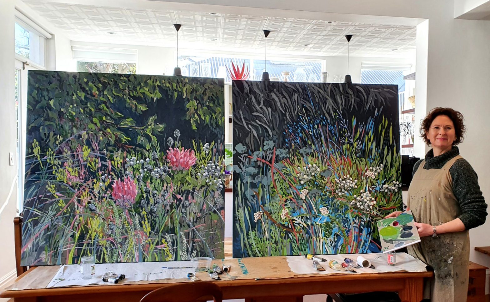 ‘Overflow’ Fynbos oil paintings – Hermien van der Merwe Art