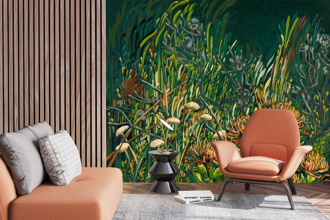 From artwork to wallpaper: a collaboration – Hermien van der Merwe Art